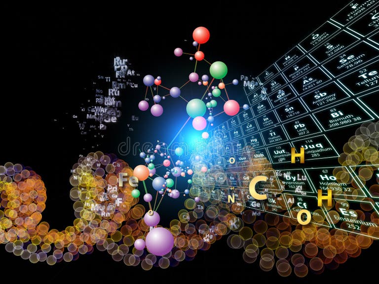 Periodic Table Elements Abstract Science Concept Stock Illustrations ...