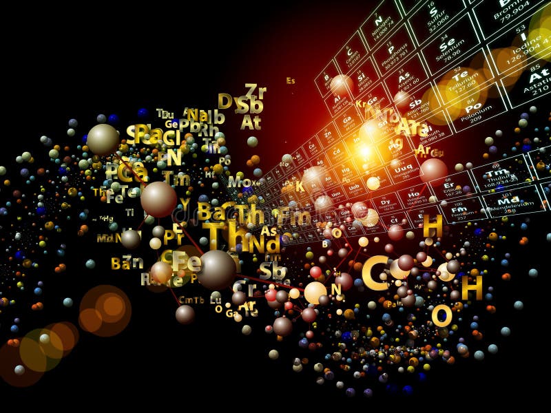 Chemical Elements Abstraction Stock Illustration - Illustration of ...