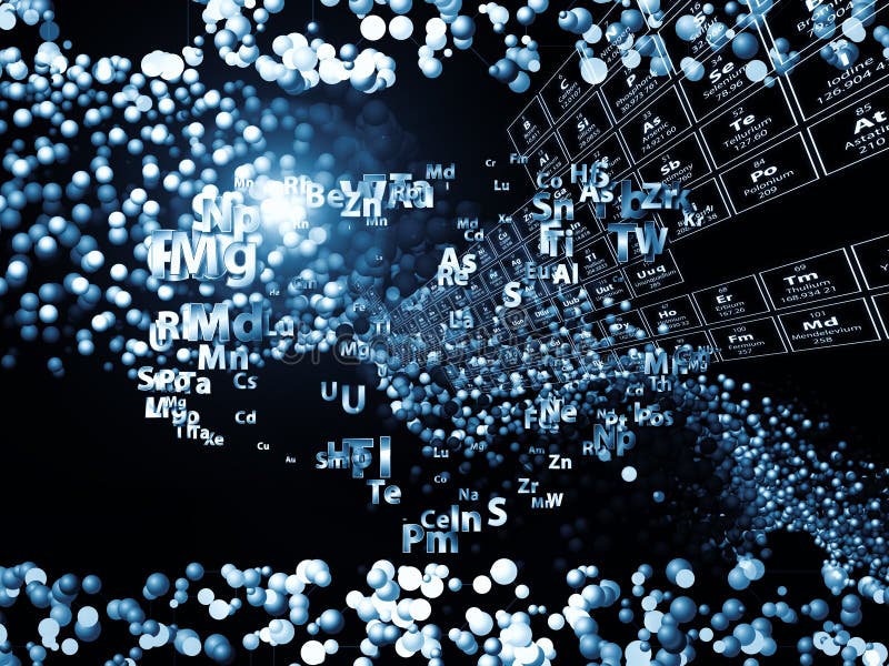 Chemical Elements Composition Stock Illustration - Illustration of ...