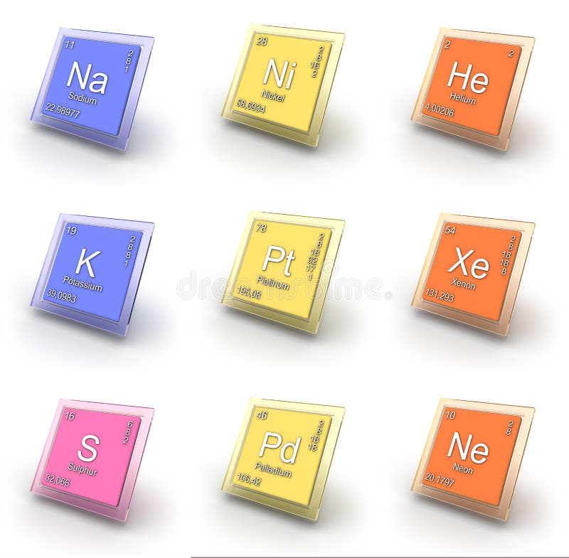 Chemical elements stock illustration. Illustration of atmosphere - 40725248
