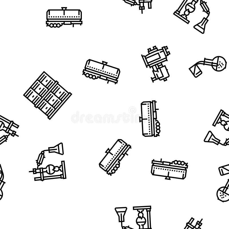 Chemical Engineer Research Vector Seamless Pattern Stock Vector ...