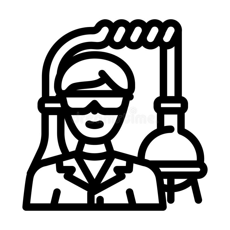 Chemical Engineer Icon. stock vector. Illustration of scientific ...