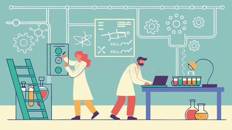 Chemical Engineering Laboratory, Scientific Process Vector Design ...