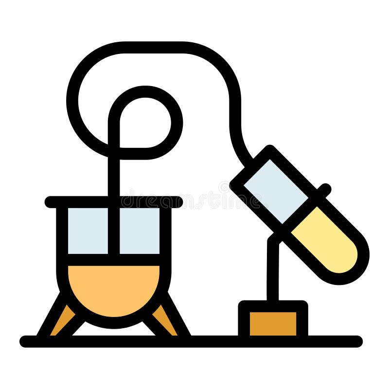 Chemical Experiment Icon Color Outline Vector Stock Vector ...