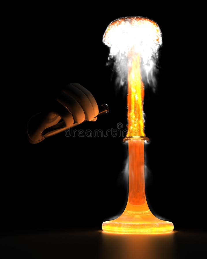 Chemical explosion stock illustration. Illustration of danger - 5782194
