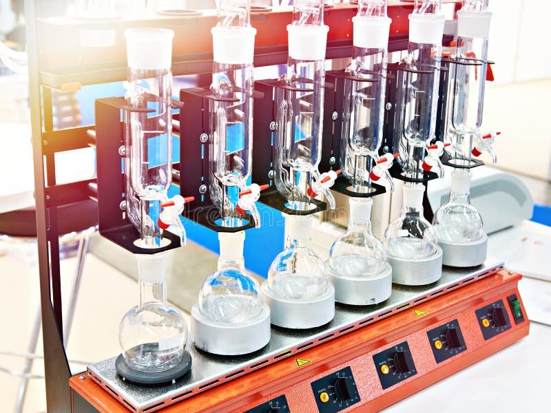 Shakers for Chemical Laboratory Stock Photo - Image of roller ...