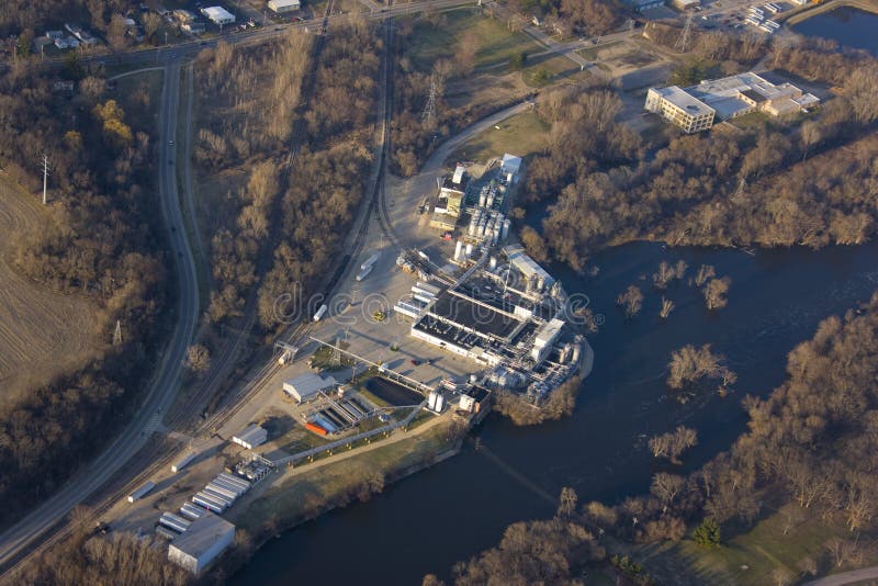 Chemical factory stock image. Image of environment, aerial - 13645539