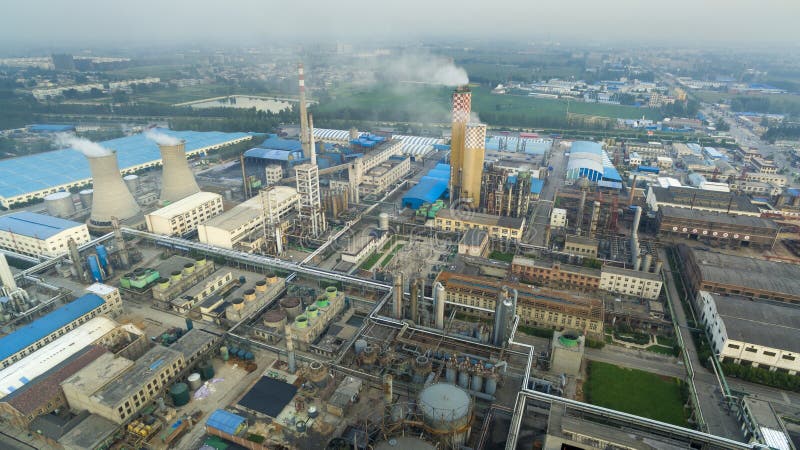 Chemical factory china stock image. Image of pollution - 66384607