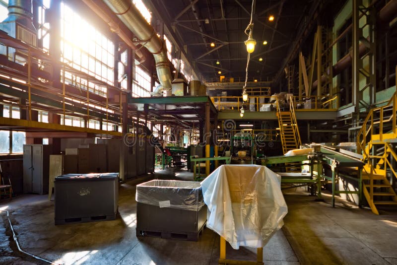 Chemical Factory. Elastoplast and Thermoplastic Production Line Stock ...