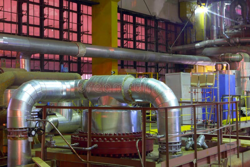Chemical Factory.the Interior of the Refinery. Stock Photo - Image of ...