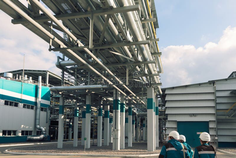 Chemical Factory Producing Synthetic Rubber Stock Photo - Image of ...