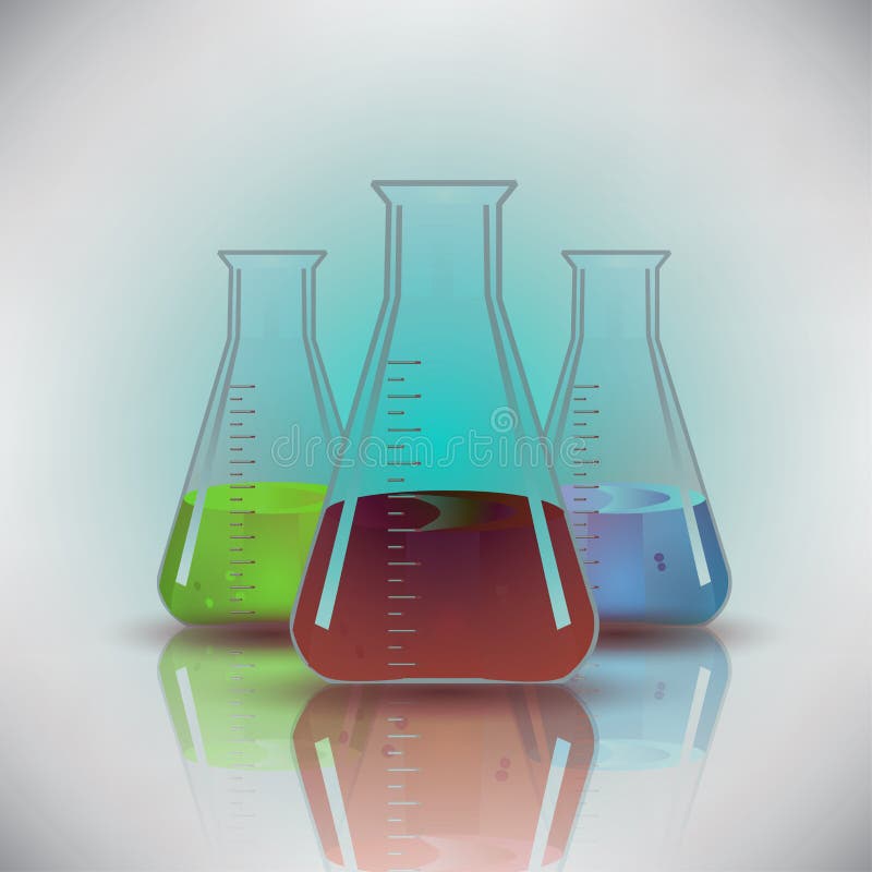 Chemical Flask background stock illustration. Illustration of flask ...