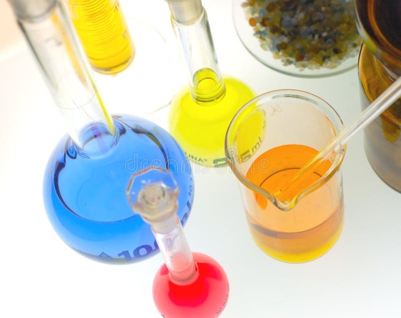 Chemical flask collection stock image. Image of chemistry - 3093061