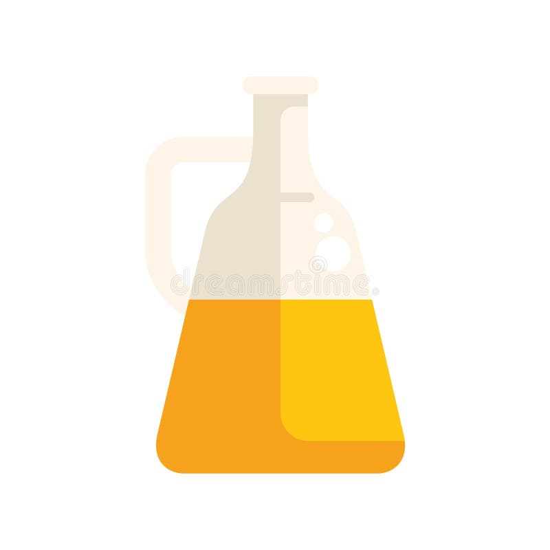 Chemical Flask Containing Yellow Liquid for a Science Experiment ...