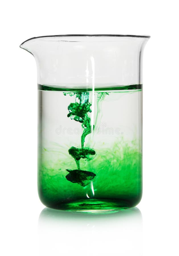 Chemical Flask with Green Liquid Stock Image - Image of pharmaceutical ...
