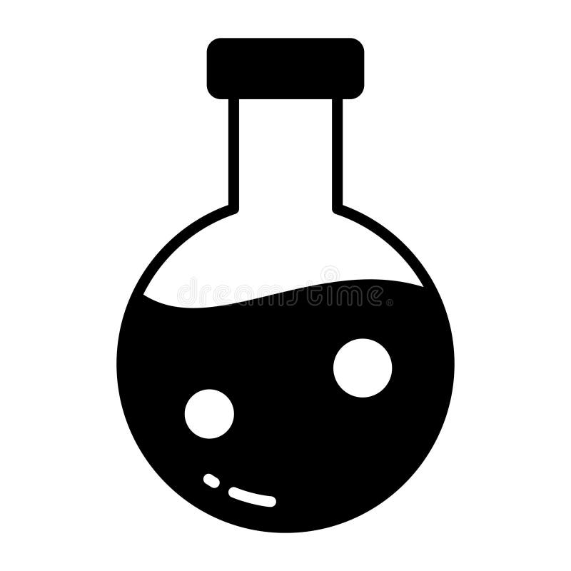 Chemical Flask Icon Science Research New Modern Design Stock Vector ...