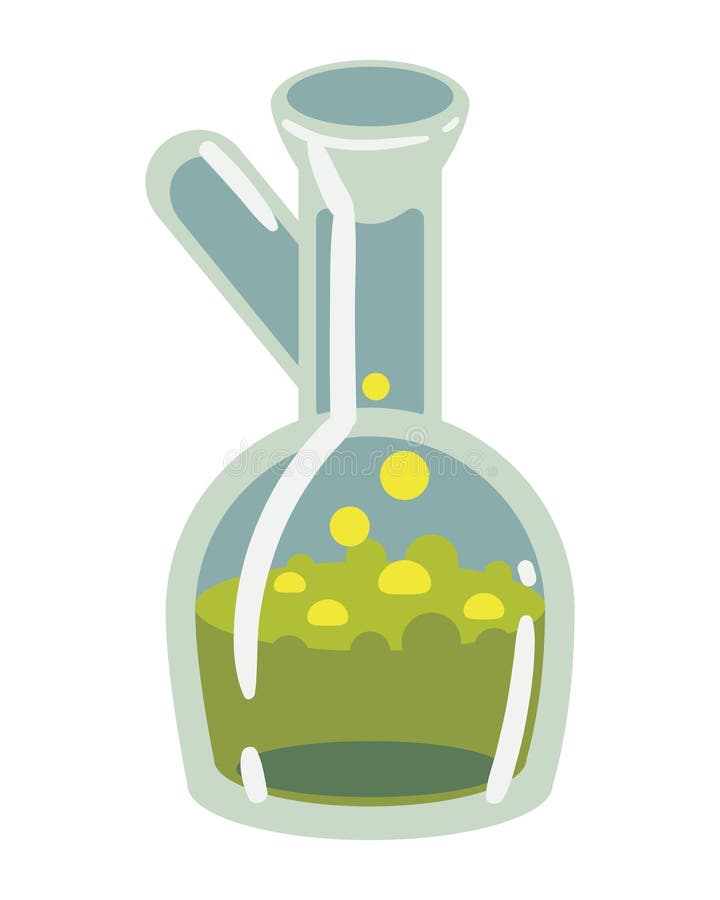 Chemical Flask Laboratory Equipment Stock Vector - Illustration of ...