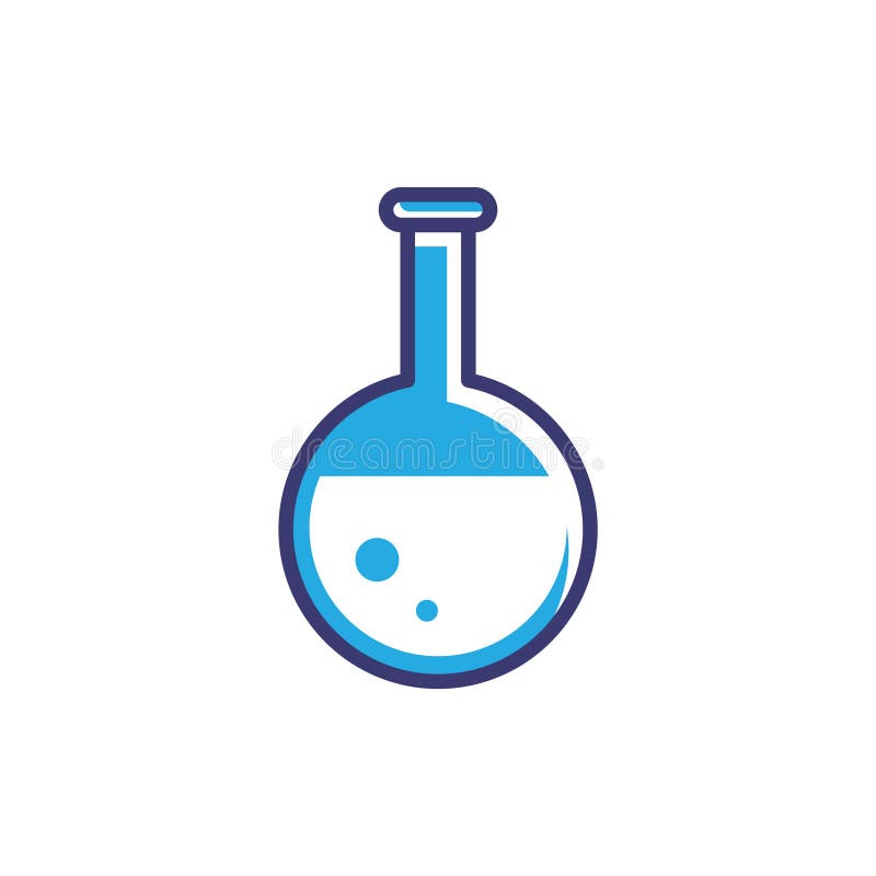 Chemical Flask. Vector Illustration Decorative Design Stock Vector ...