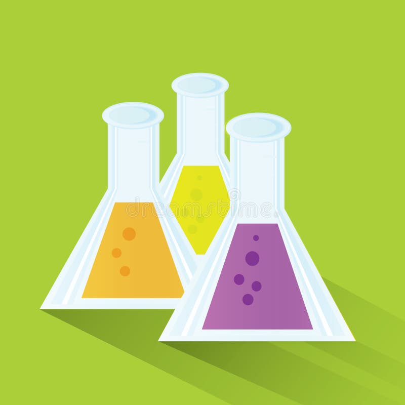 Chemical Flask. Vector Illustration Decorative Design Stock Vector ...