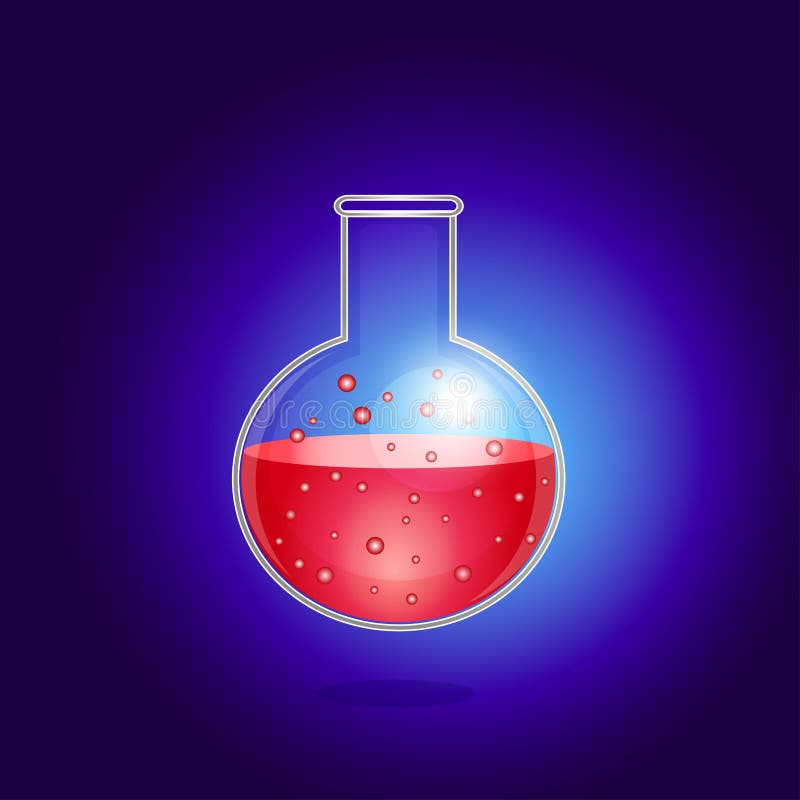 Chemical flask vector stock image. Image of liquid, flask - 63971557