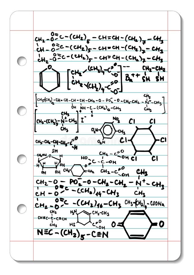 Chemical formula stock vector. Illustration of education - 12470422