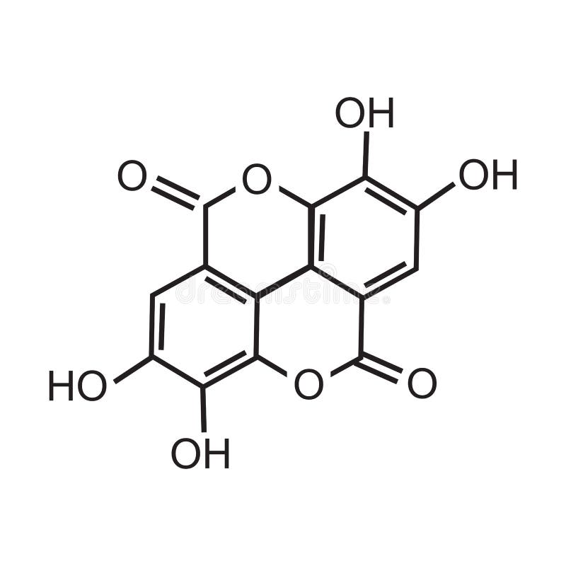 Chemical Formula Consisting of Benzene Rings. Vector Illustration Stock ...