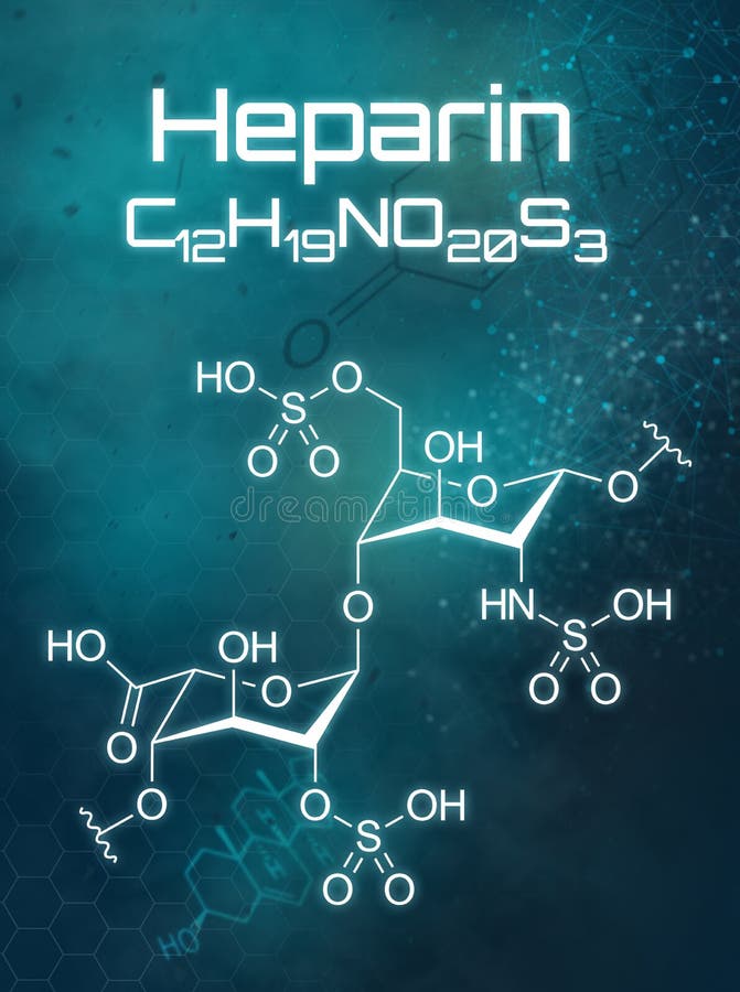 Heparin Molecule, Is Naturally Occurring Glycosaminoglycan ...