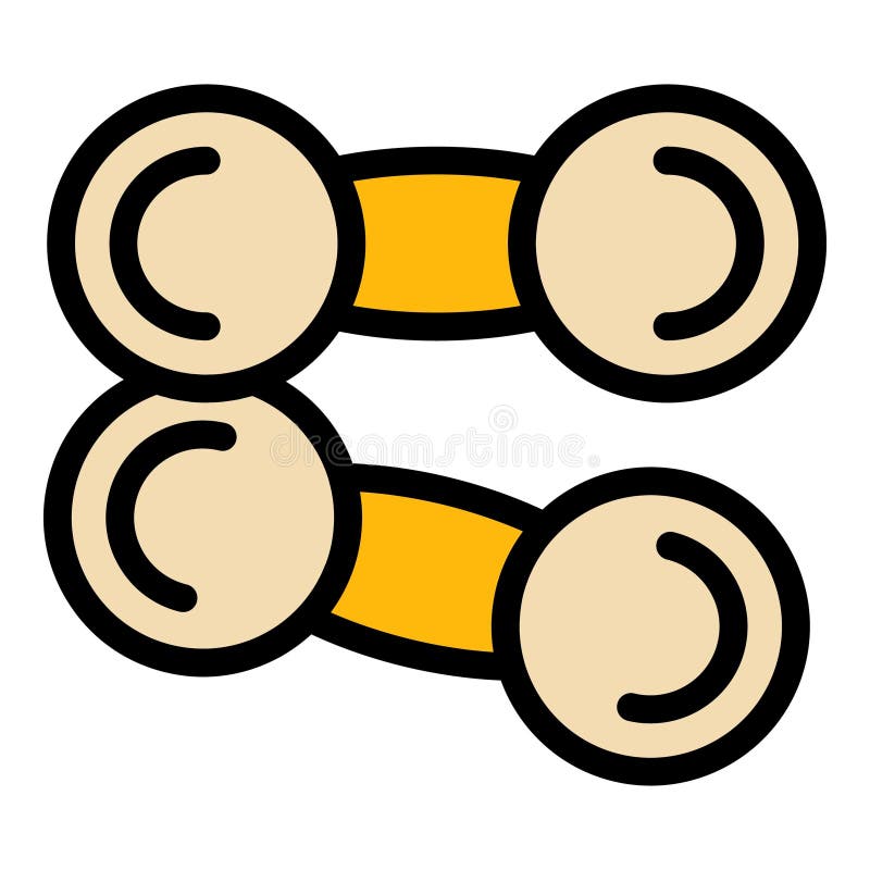 Chemical Formula Icon Representing Two Connected Atoms Stock Vector ...