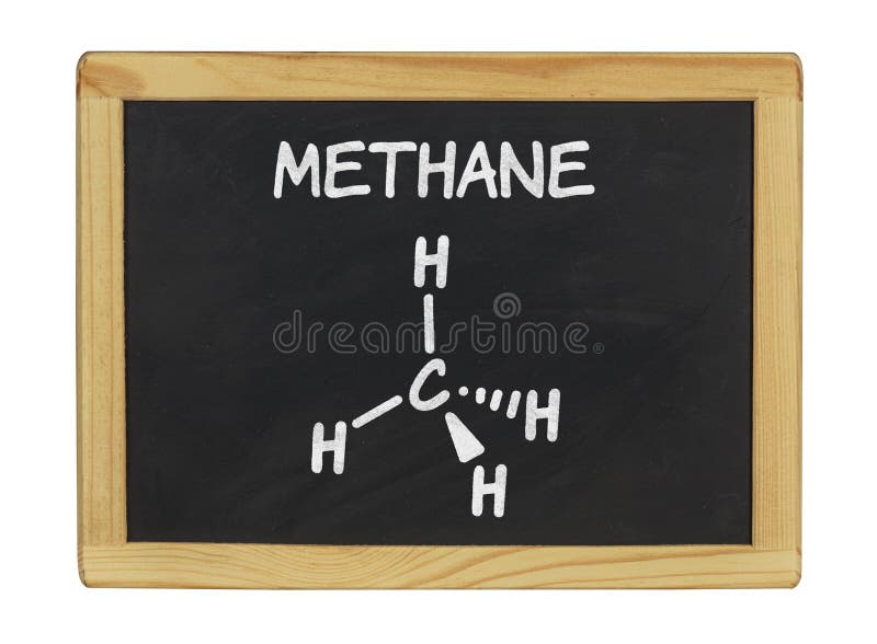 Chemical Formula of Methane Stock Photo - Image of graphic, frame: 39066776