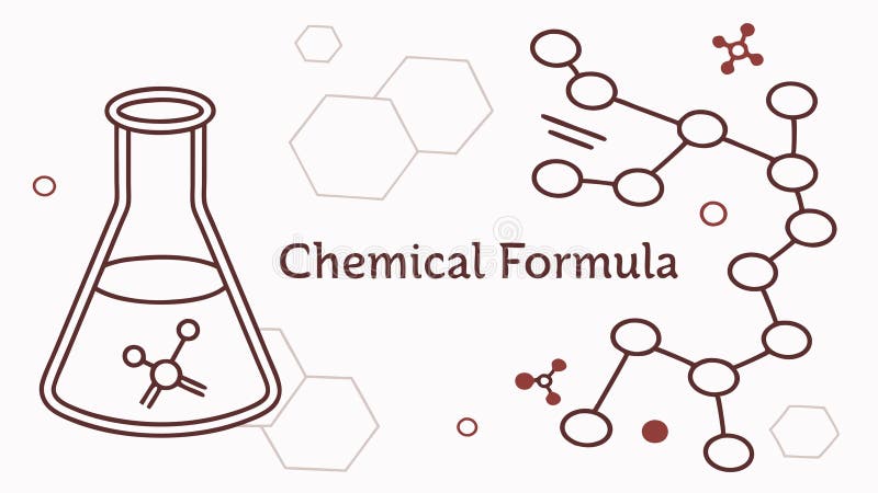 Chemical Formula and Molecules Illustration, Vector Design Generative ...