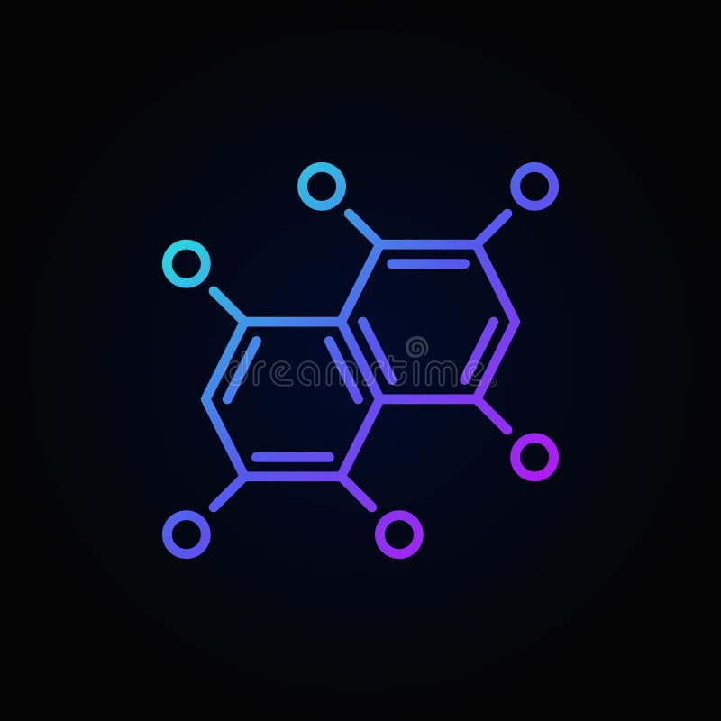 Chemical Formula Outline Colored Vector Icon or Logo Element Stock ...