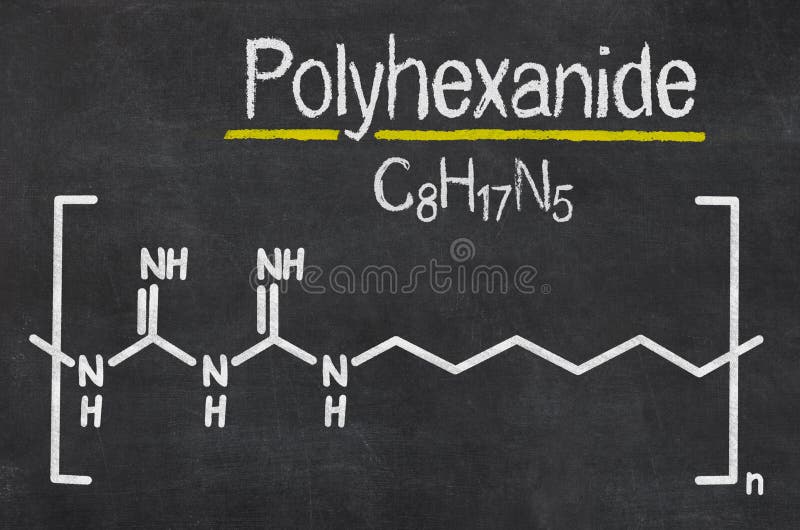 Chemical Formula of Polyhexanide Stock Illustration - Illustration of ...