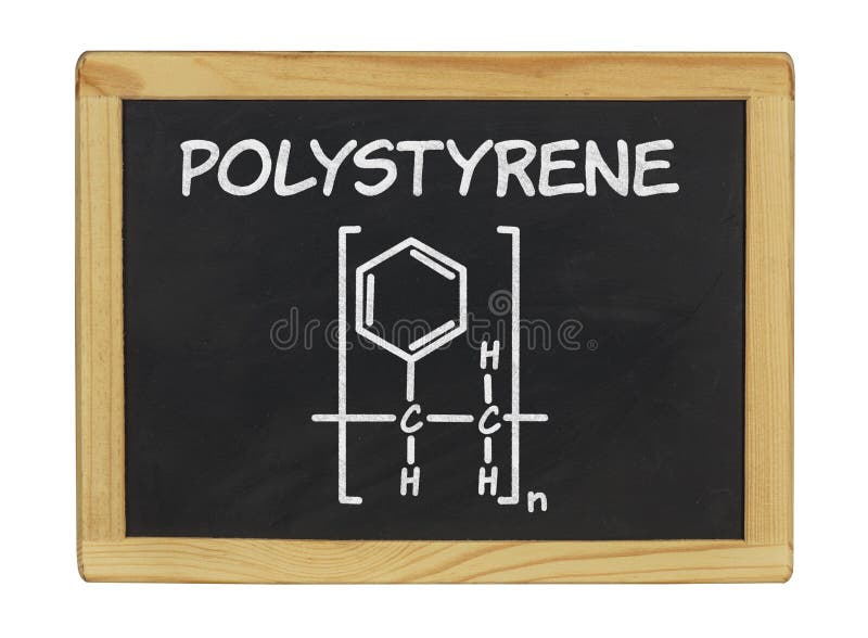 Chemical Formula of Polystyrene Stock Photo - Image of isolated ...