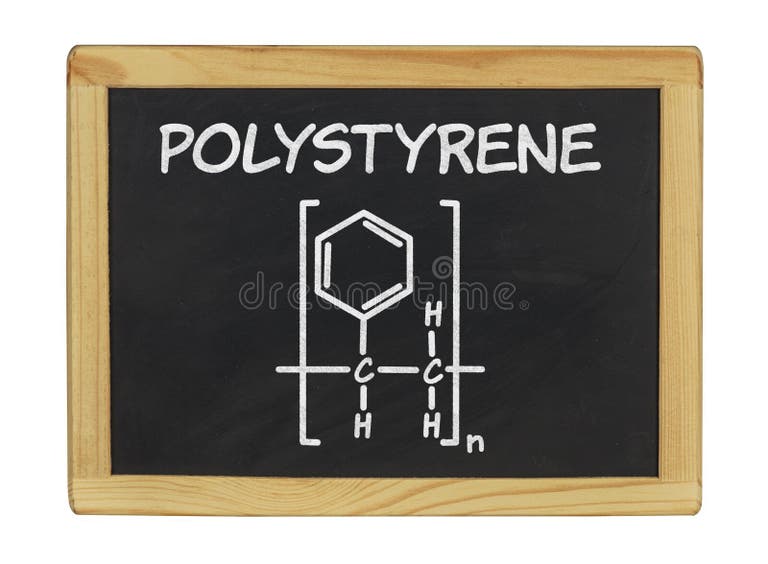 Chemical Formula of Polystyrene Stock Photo - Image of isolated ...