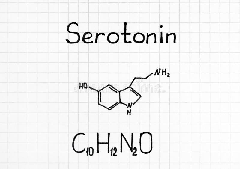 Chemical Formula of Serotonin. Stock Image - Image of science ...