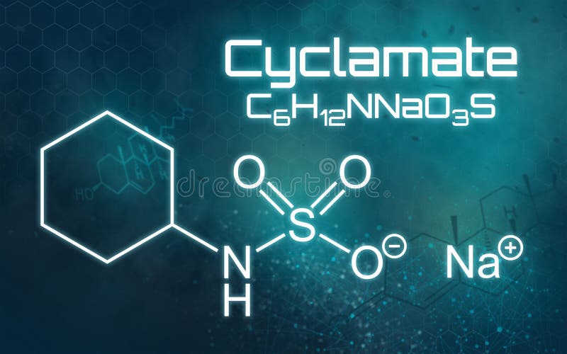 Sodium Cyclamate Molecule. Cyclamate is an Artificial Sweetener, Food ...