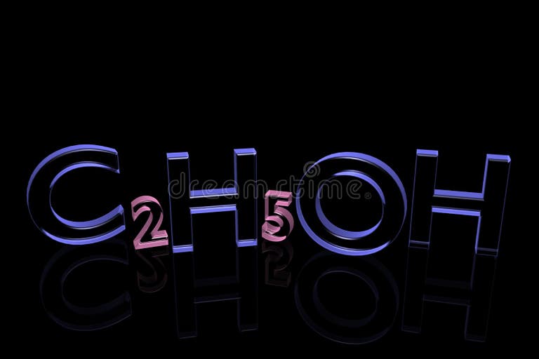 Chemical formula of spirit stock illustration. Illustration of chemical ...