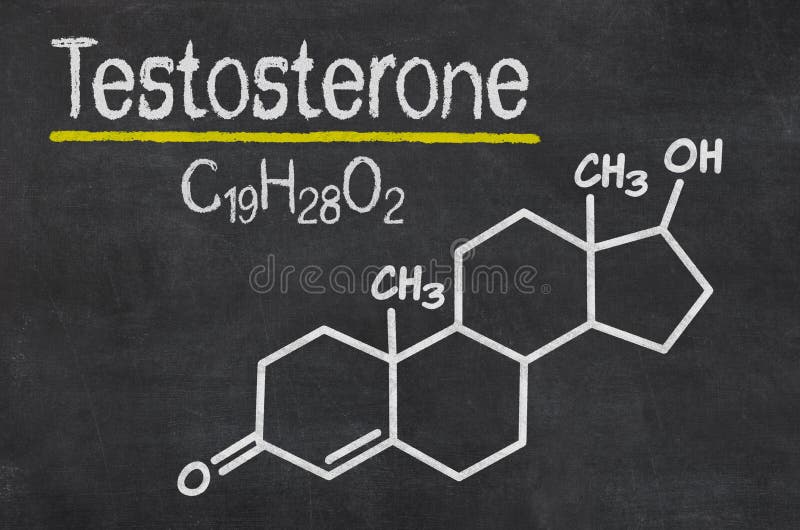 Chemical Formula Of Testosterone Stock Image Image Of Formula