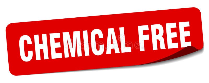 Chemical Free Sticker. Chemical Free Label Stock Vector - Illustration ...