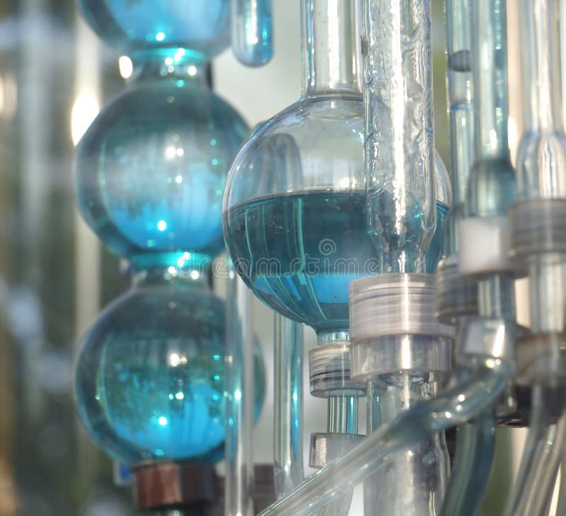 Chemical Glass Objects stock photo. Image of blue, experiment - 14915322