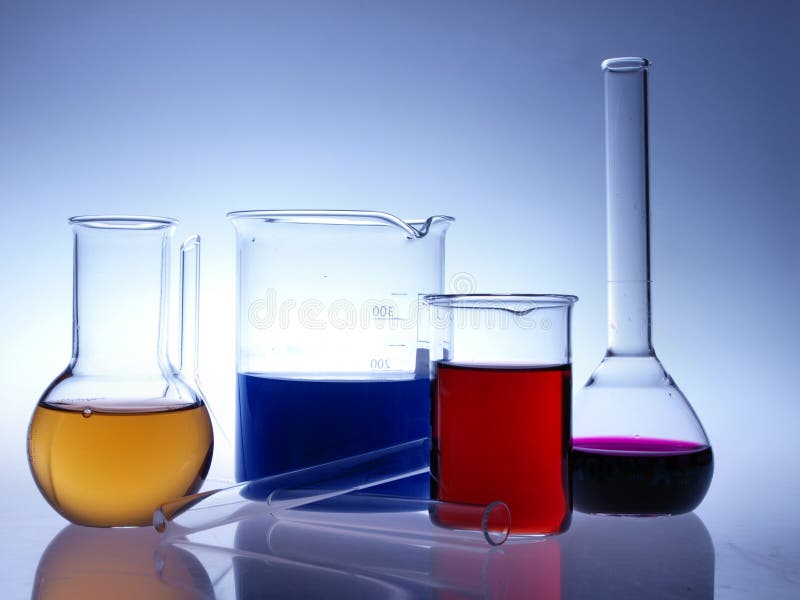 Chemical glassware stock image. Image of pharmacy, scientific - 15652505