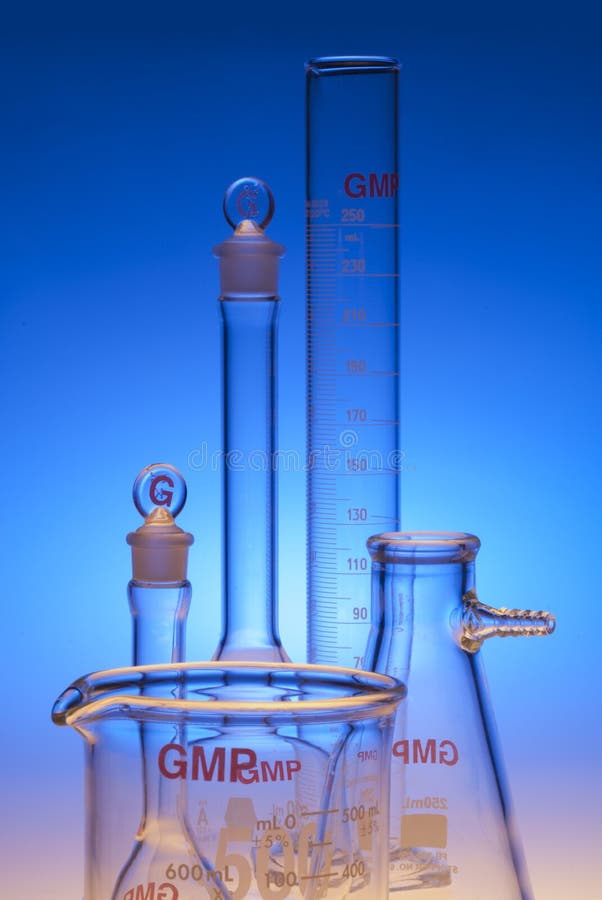 Chemical glassware stock image. Image of research, colours - 14262441
