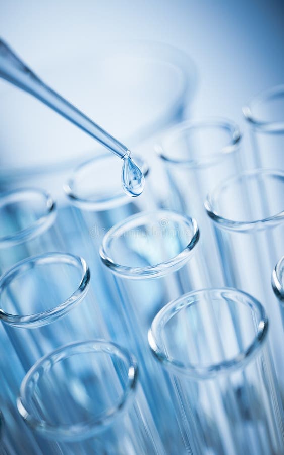 Chemical Glassware in the Laboratory, 3d Rendering Stock Illustration ...