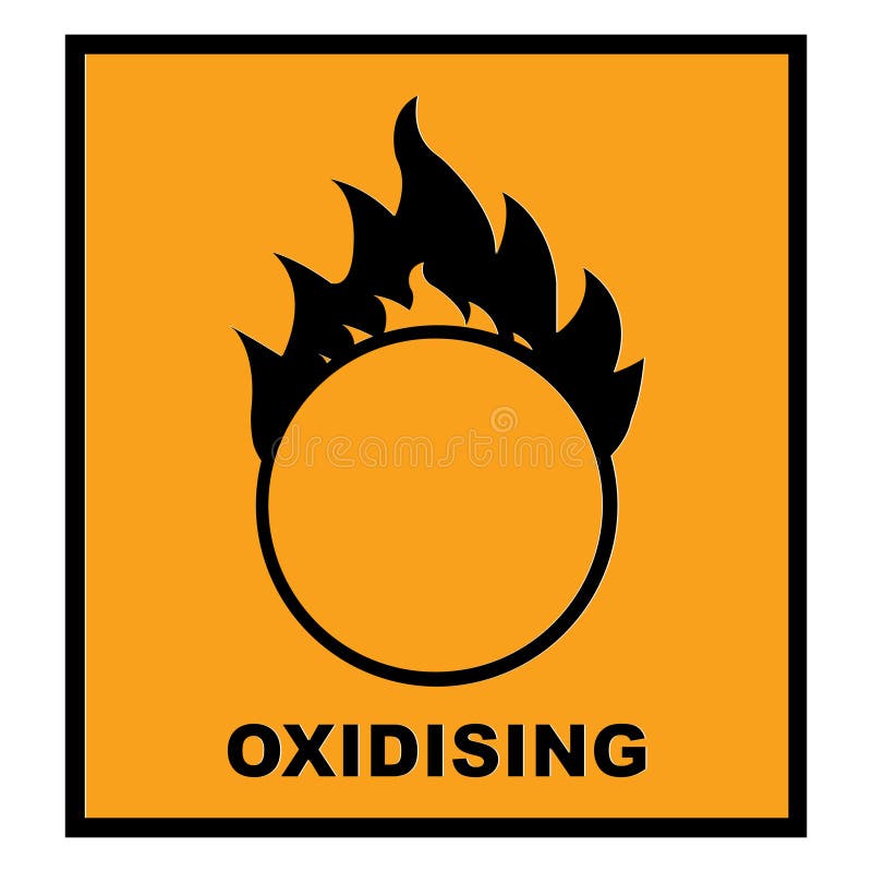 Chemical hazard icon stock vector. Illustration of oxidation - 295735818