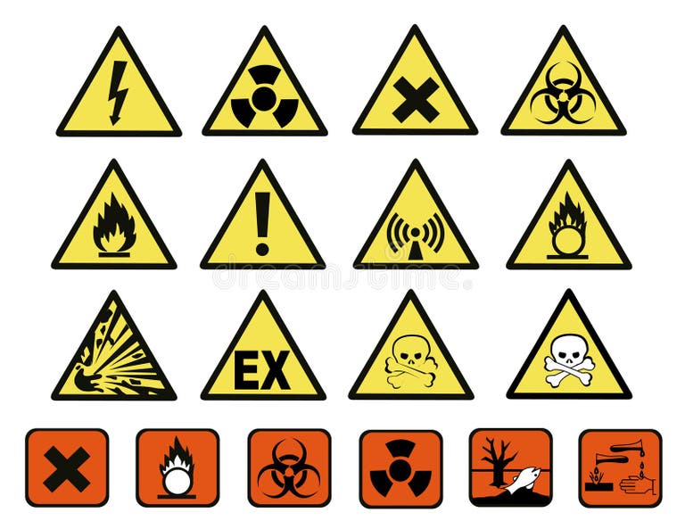 Hazard Signs Stock Illustrations – 13,047 Hazard Signs Stock ...