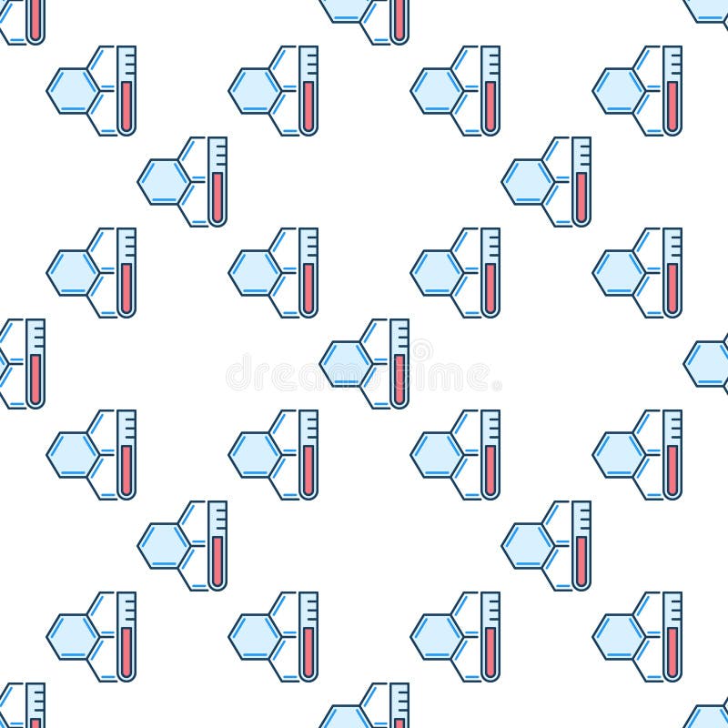 Chemical Hexagonal Formula and Test-Tube Vector Chemistry Colored ...
