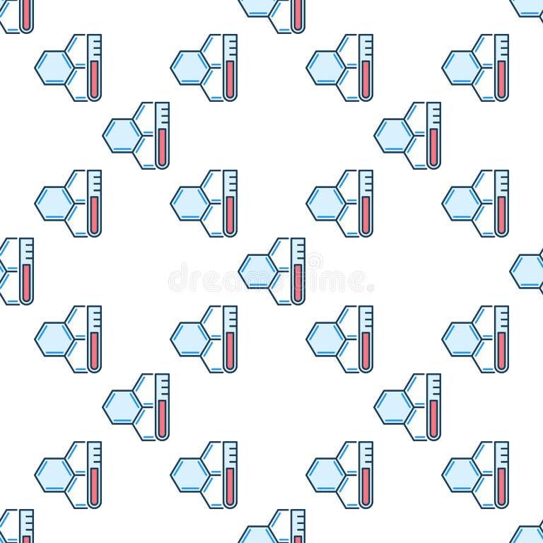 Chemical Hexagonal Formula and Test-Tube Vector Chemistry Colored ...