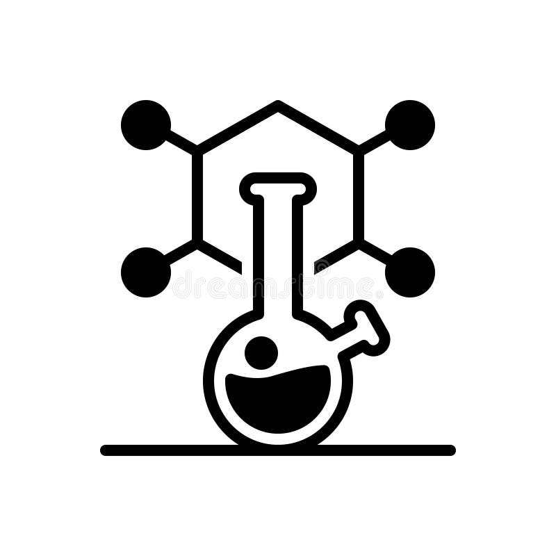 Black Solid Icon for Chemical, Laboratory and Chemistry Stock ...