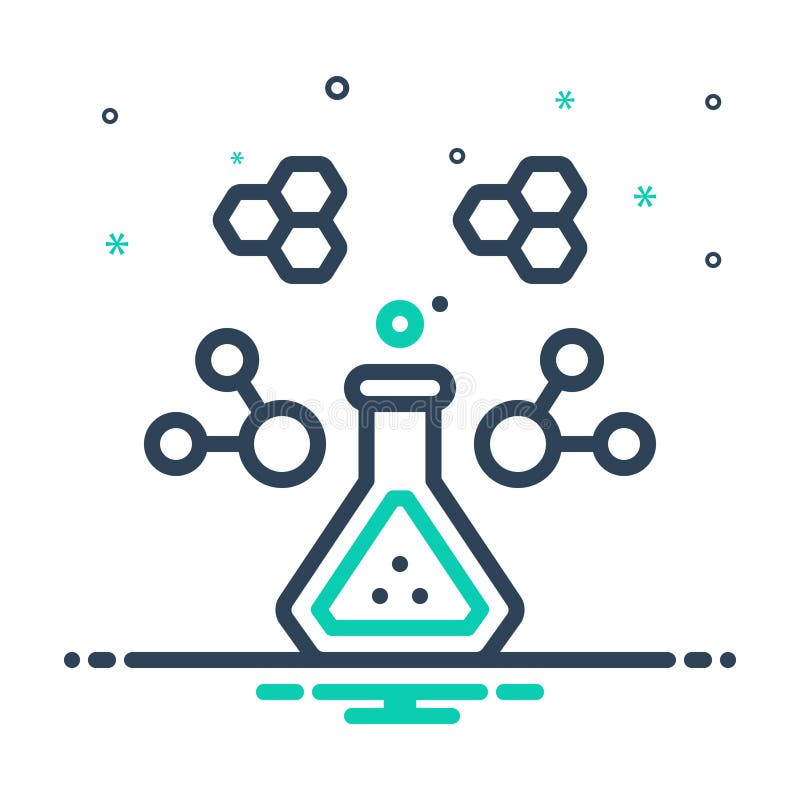 Mix Icon for Chemical, Substance and Sience Stock Vector - Illustration ...