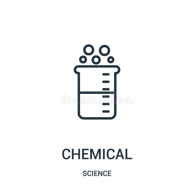 Chemical Icon Vector from Science Collection. Thin Line Chemical ...